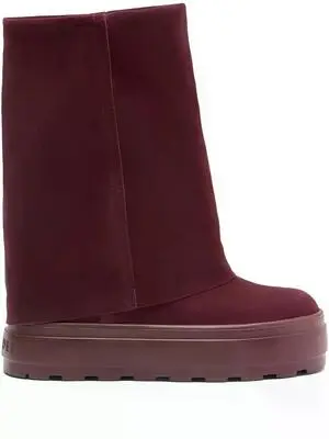 Casadei Double Face Suede Boots - Red