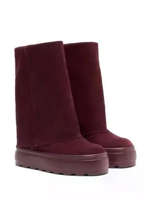 Casadei Double Face Suede Boots - Red