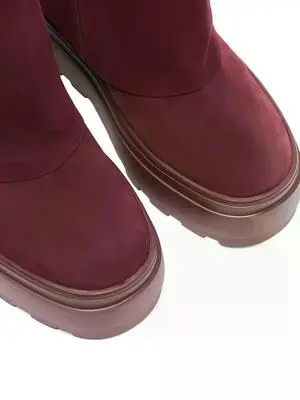 Casadei Double Face Suede Boots - Red