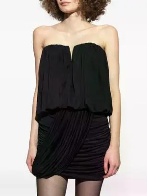 Isabel Marant Étoile Strapless Pleated Dress - Black