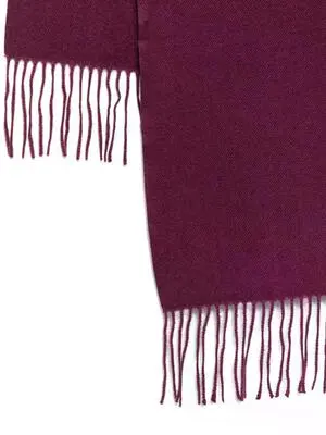 Liu Jo Fringed Leather-patch Scarf