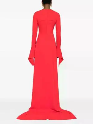 Solace London Blake Long-sleeve Dress - Red