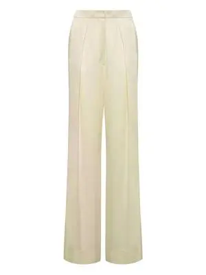 Adam Lippes Silas Silk Charmeuse Trousers