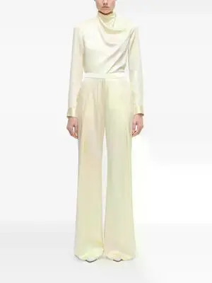 Adam Lippes Silas Silk Charmeuse Trousers