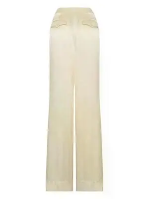 Adam Lippes Silas Silk Charmeuse Trousers