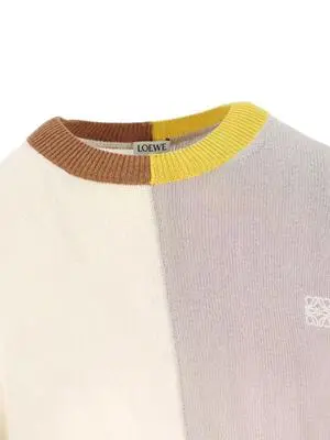 Loewe Colour-block Asymmetric Sweater - Grey