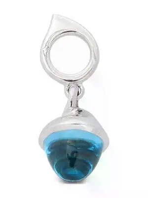 Tamara Comolli 18k White Gold Mikado Flamenco Topaz Pendant - Silver