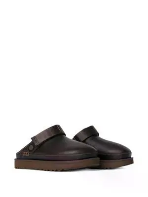 UGG Leather Flat Pumps With Back Strap
