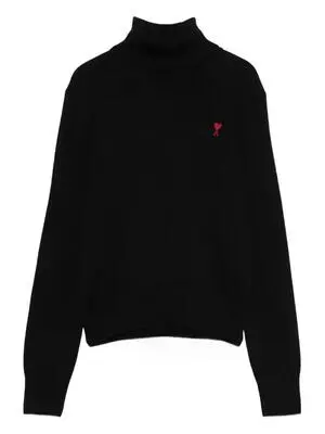AMI Paris De Coeur Roll-neck Sweater