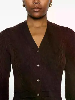 Maje Cable-knit Buttoned Dress