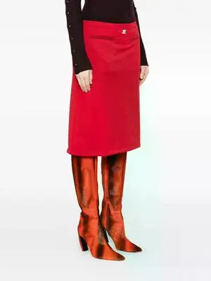 COURREGES A-line Skirt With Zip Pockets