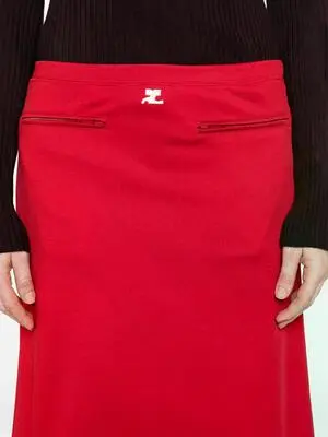 COURREGES A-line Skirt With Zip Pockets
