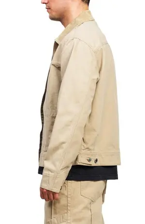 ALPHA STYLE Zip-up Workwear Jacket - Khaki