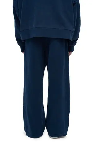 ALPHA STYLE Harris Straight Leg Sweatpants - Blue