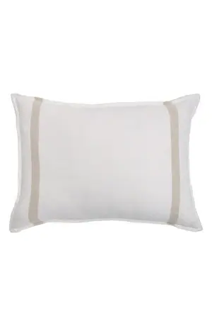 POM POM AT HOME Rory Linen Big Accent Pillow - White/flax