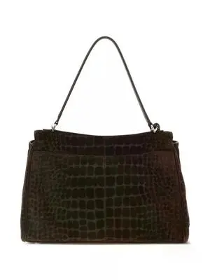 Balenciaga Medium Rodeo Crocodile-embossed Top-handle Shoulder Bag