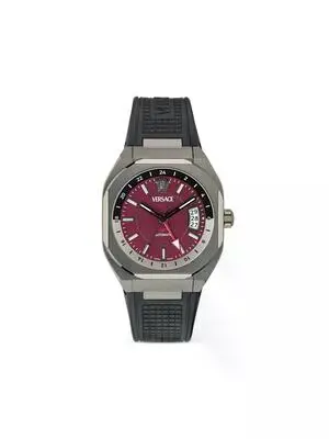 Versace Gmt Octagonal 48mm Watch - Red
