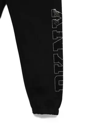 Dkny Rhinestone-embellished Track Pants