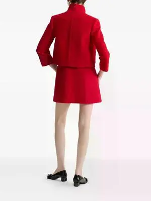 PATOU Patch-pocket Tweed Jacket - Red