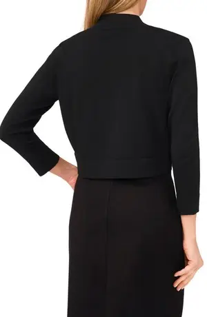 Halogen Three Quarter Sleeve Shrug - Rich Black