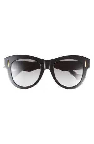 Loewe Anagram Round Sunglasses - Shiny Black /gradient Smoke