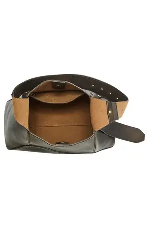 JIMMY CHOO Medium Diamond Leather Hobo Bag - Cognac/gold