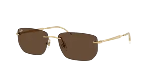 Ray-ban Rimless Sunglasses - Dark Brown