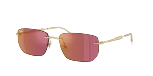 Ray-ban Rimless Sunglasses - Dark Violet Mirror Red