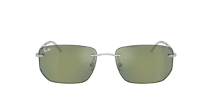 Ray-ban Rimless Sunglasses - Green Mirror Green
