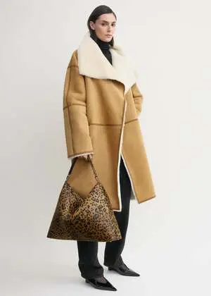 TOTEME Bevel Print Pony Hair Shoulder Bag