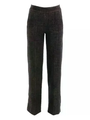 Avenue Montaigne Carla Textured Trousers - Brown