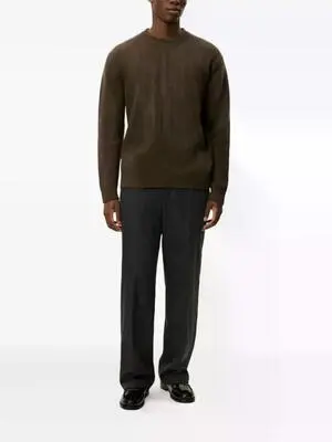 LES DEUX Ribbed Crew-neck Sweater