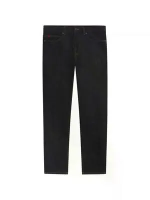 Hugo Leather-patch Straight Leg Jeans