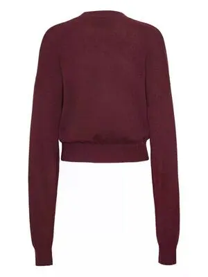 ROTATE BY BIRGER CHRISTENSEN Crew-neck Merino-cashmere Blend Sweater