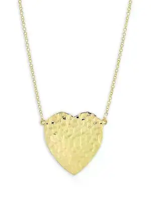 JENNIFER MEYER 18kt Yellow Heart Pendant Necklace - Gold