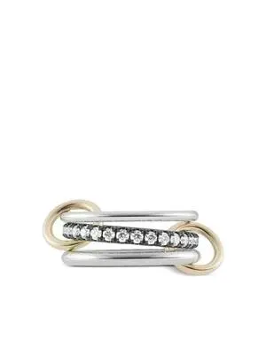 SPINELLI KILCOLLIN 18k Yellow Gold Libra Diamond Ring - Silver