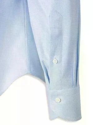 Canali Textured Button-cuff Shirt