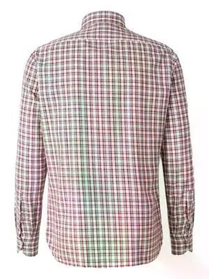 LUIGI BORRELLI Checked Button-down Shirt - Red