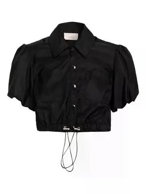 Cinq À Sept Puff-sleeve Cropped Shirt
