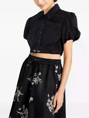 Cinq À Sept Puff-sleeve Cropped Shirt