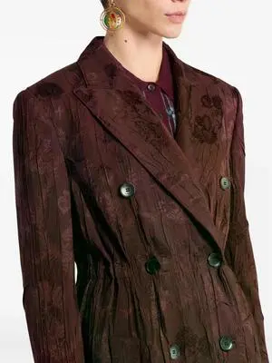 Etro Floral Embroidered Double-breasted Coat