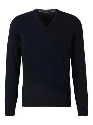 GRAN SASSO V-neck Ribbed-hem Sweater