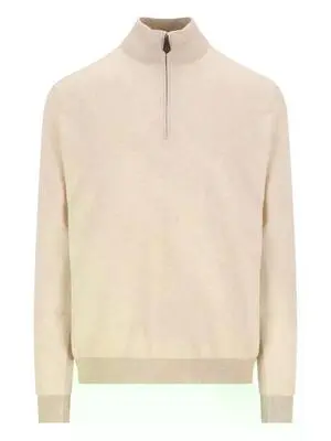 Loro Piana Half-zip Cashmere Sweater - Neutrals