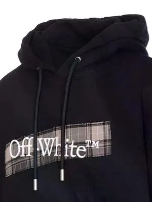 Off-White Plaid Panel Hoodie