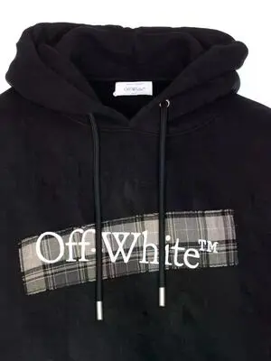 Off-White Plaid Panel Hoodie