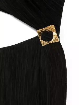 Cult Gaia Loah Pleated Cut-out Dress