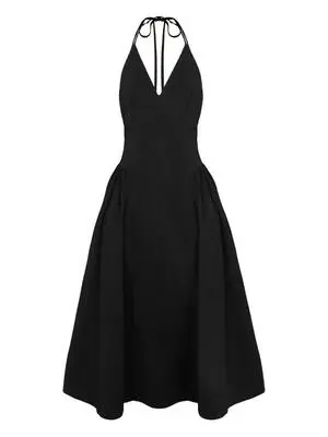 RXQUETTE Halter-neck Pleated Dress