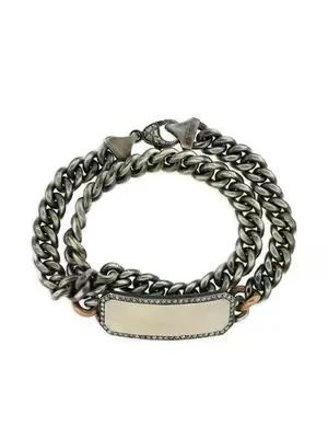 SYLVA & CIE 18k Rose Gold Plate Wrap Rounds Bracelet