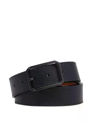 LANCEL Leather Square-buckle Belt - Blue