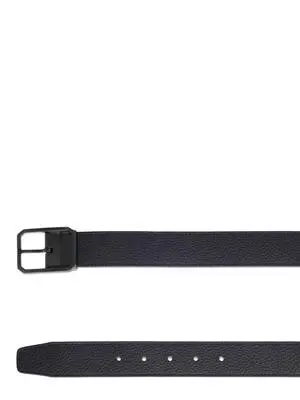 LANCEL Leather Square-buckle Belt - Blue